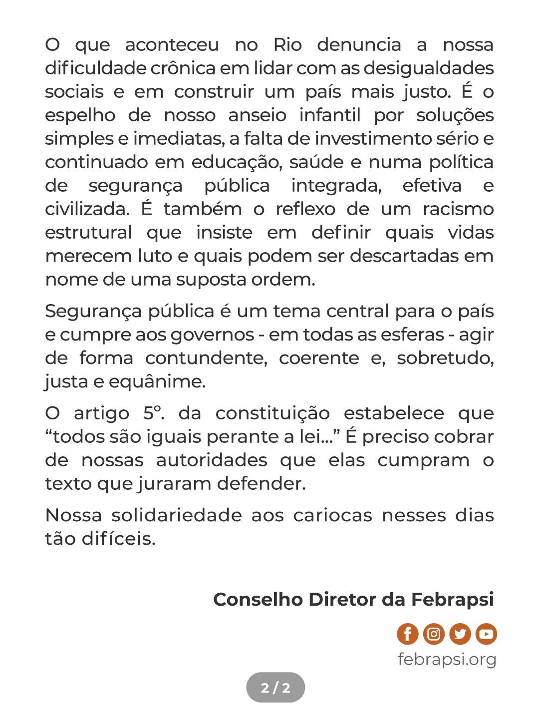 Manifesto: O Rio é um sintoma… » FEBRAPSI