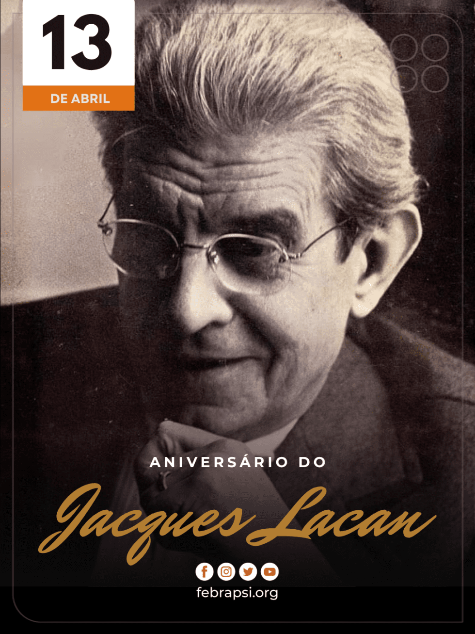Dia 13 de abril: nascimento de Jacques Lacan (1901-1981) » FEBRAPSI